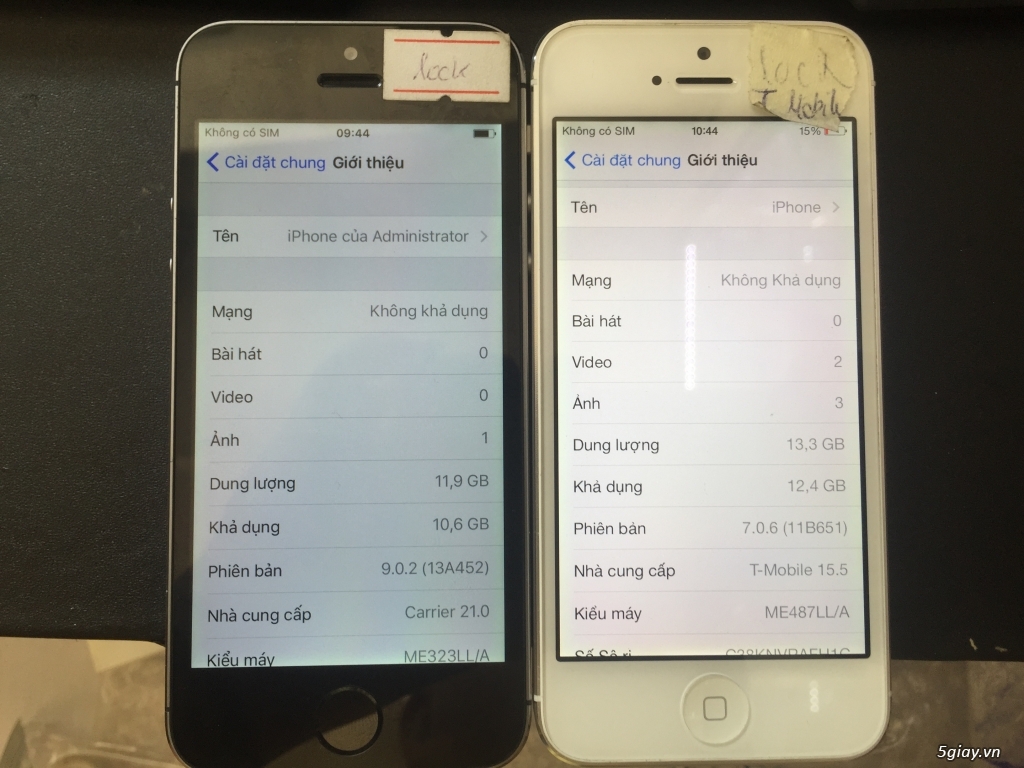 Iphone 5 & 5S lock giá rẻ | 5giay