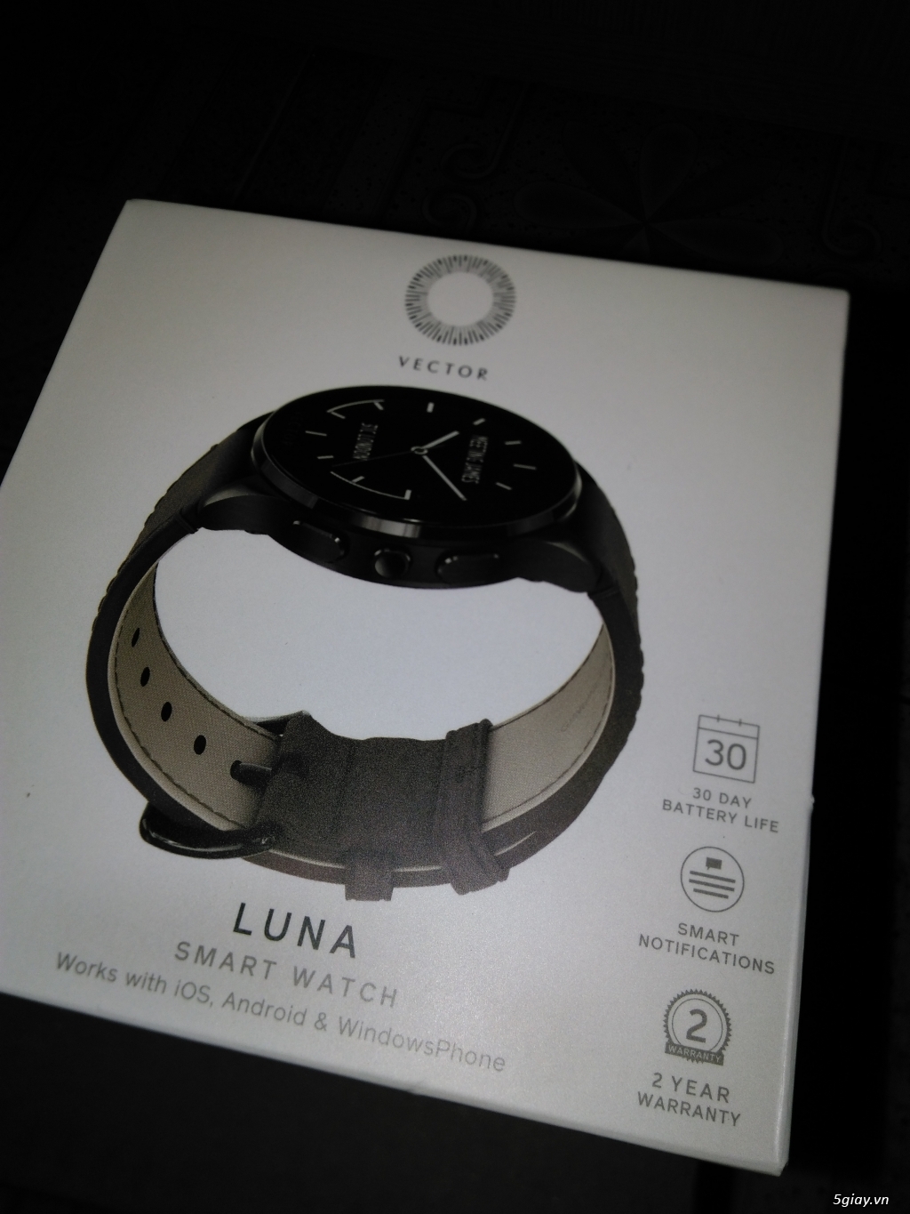 Đồng hồ Vector Watch Luna Smartwatch-30 Day+ | 5giay