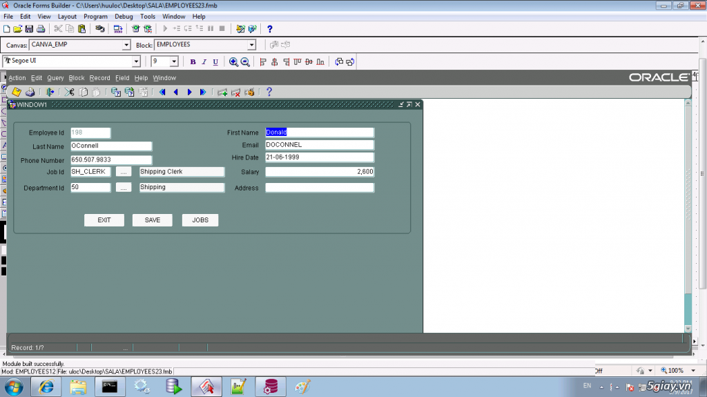 Bán bộ cài Oracle Form 10G, Oracle database 12c,Oracle Report Pl/sql | 5giay