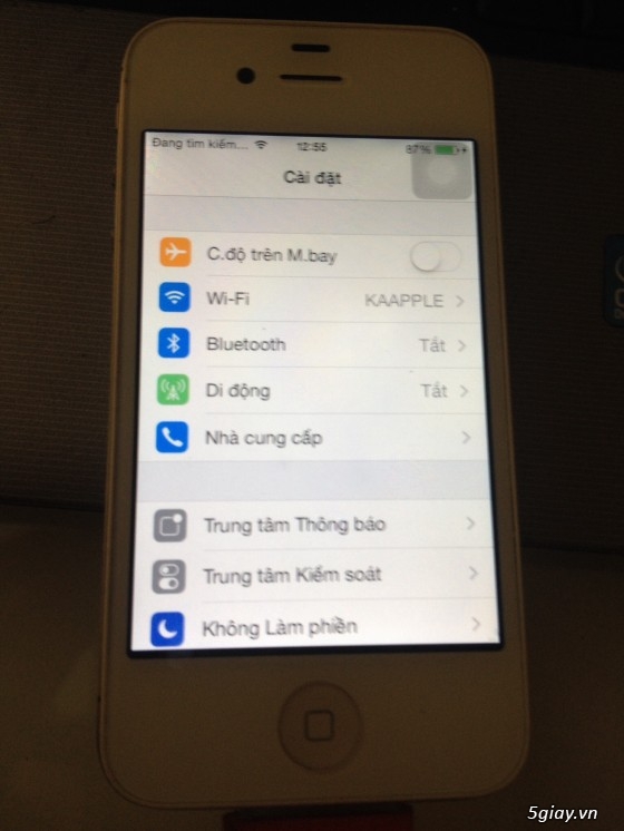 ip4s 16g QT white full chức năng,lỗi vẫn nhận sim nhưng k co sóng(hình ...