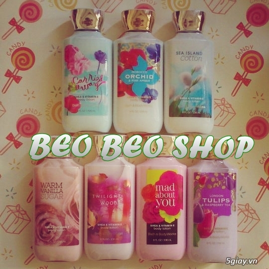 (PANDORA) Body Lotion, Body Mist, Eau De Parfum BB&W GIÁ TỐT