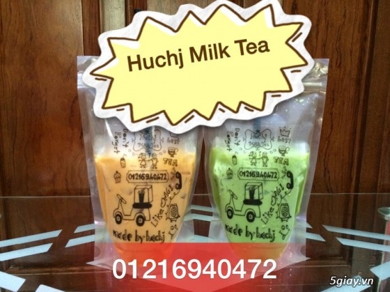 HCM - - Trà Sữa Túi Zipper ( HuChj Milk Tea) tưng bừng khai trương và ...