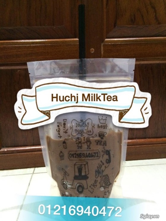 HCM - - Trà Sữa Túi Zipper ( HuChj Milk Tea) tưng bừng khai trương và ...