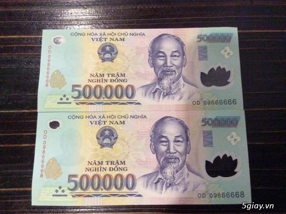HCM - - 2 tờ tiền 500k seri độc/ đẹp cho ae lộc lộc/ lộc phát | 5giay