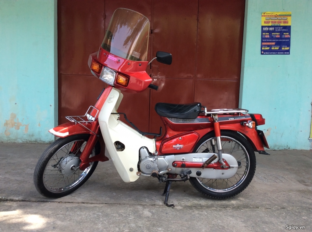 Honda Custom 70 đỏ- Honda Cub 78, đều HQCN, xe zin siêu đẹp. | 5giay