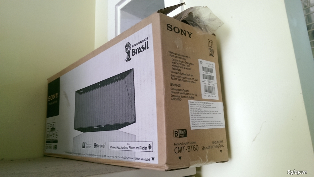 Bán loa Sony CMT BT-60 Bluetooth, NFC , Fullbox | 5giay