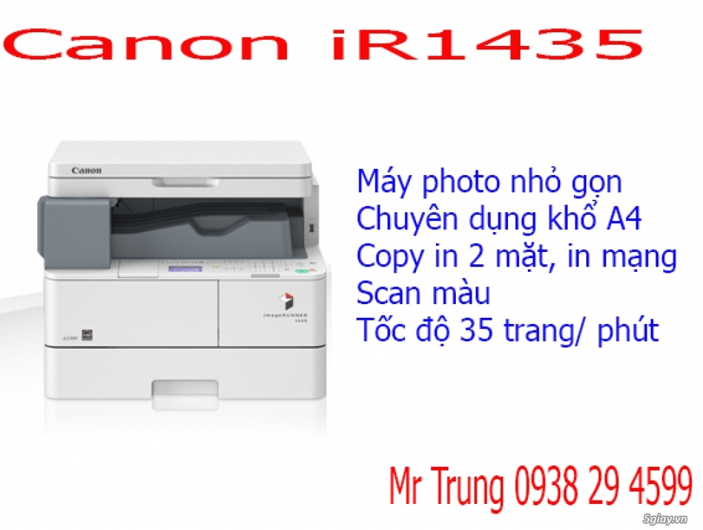 Máy photocopy canon ir 1435 | 5giay
