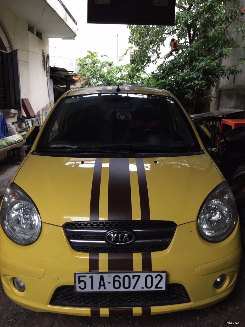 Kia Morning 2010 màu vàng Nữ chạy còn rất mới | 5giay