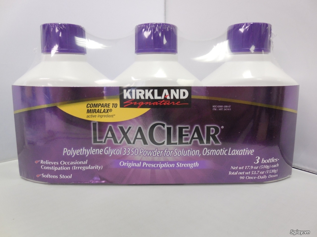 Kirkland Signature Laxa Clear : thuốc chống táo bón | 5giay