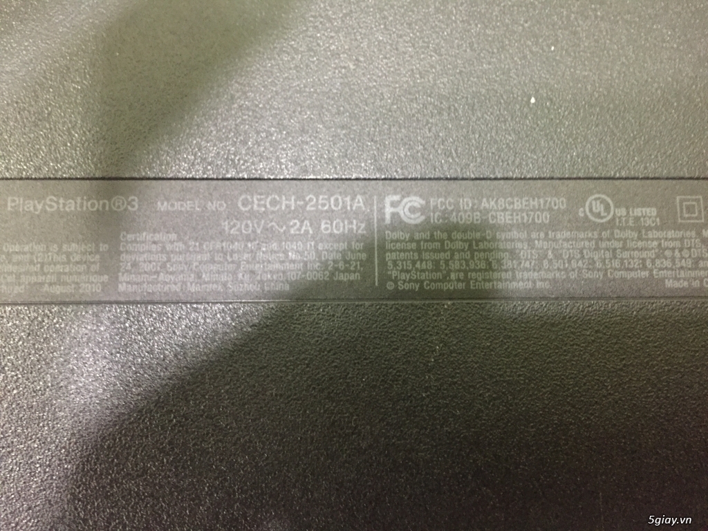 PS3 2501A 160g chuẩn | 5giay