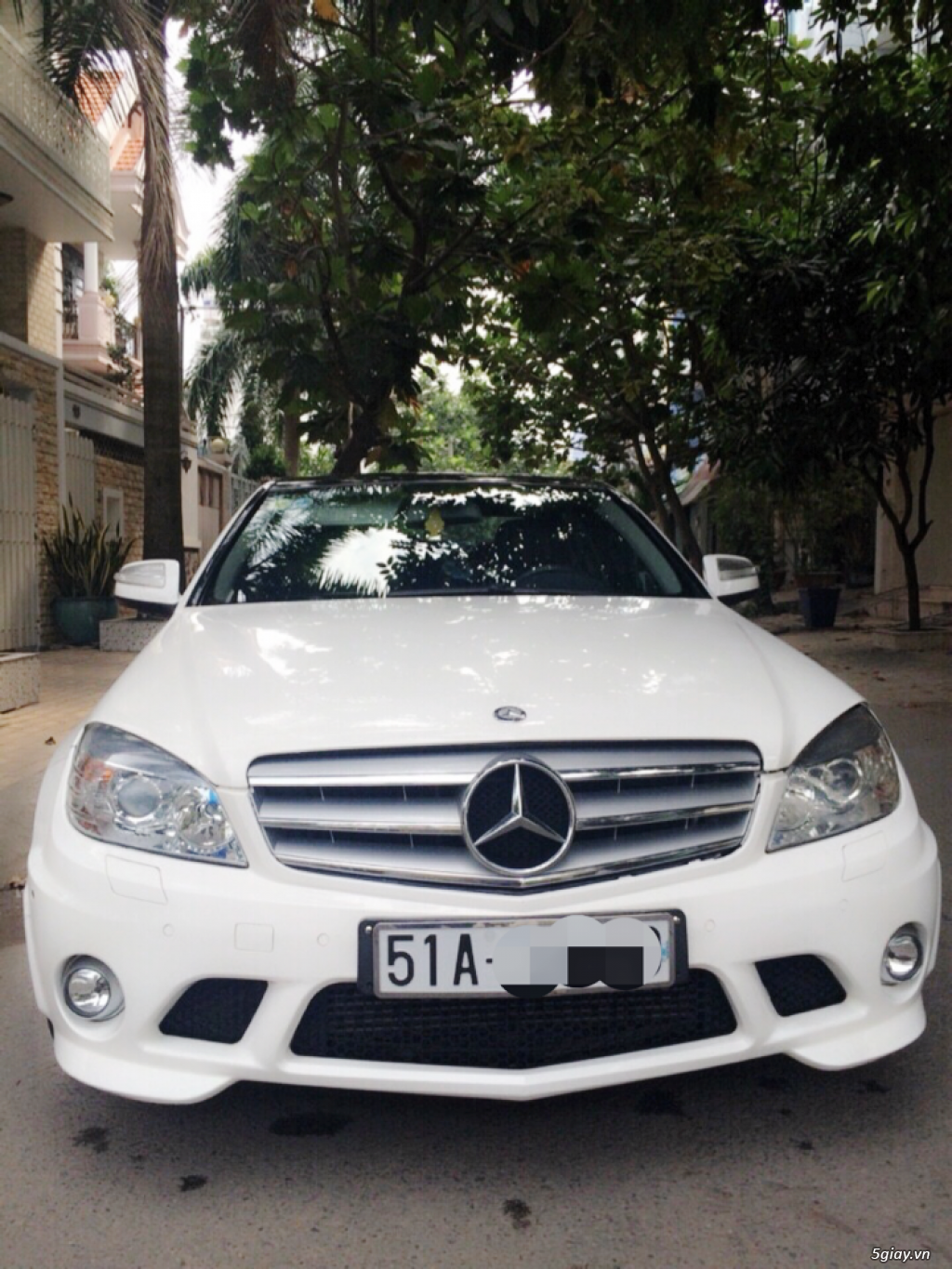 Merc c200 trắng lên mâm | 5giay