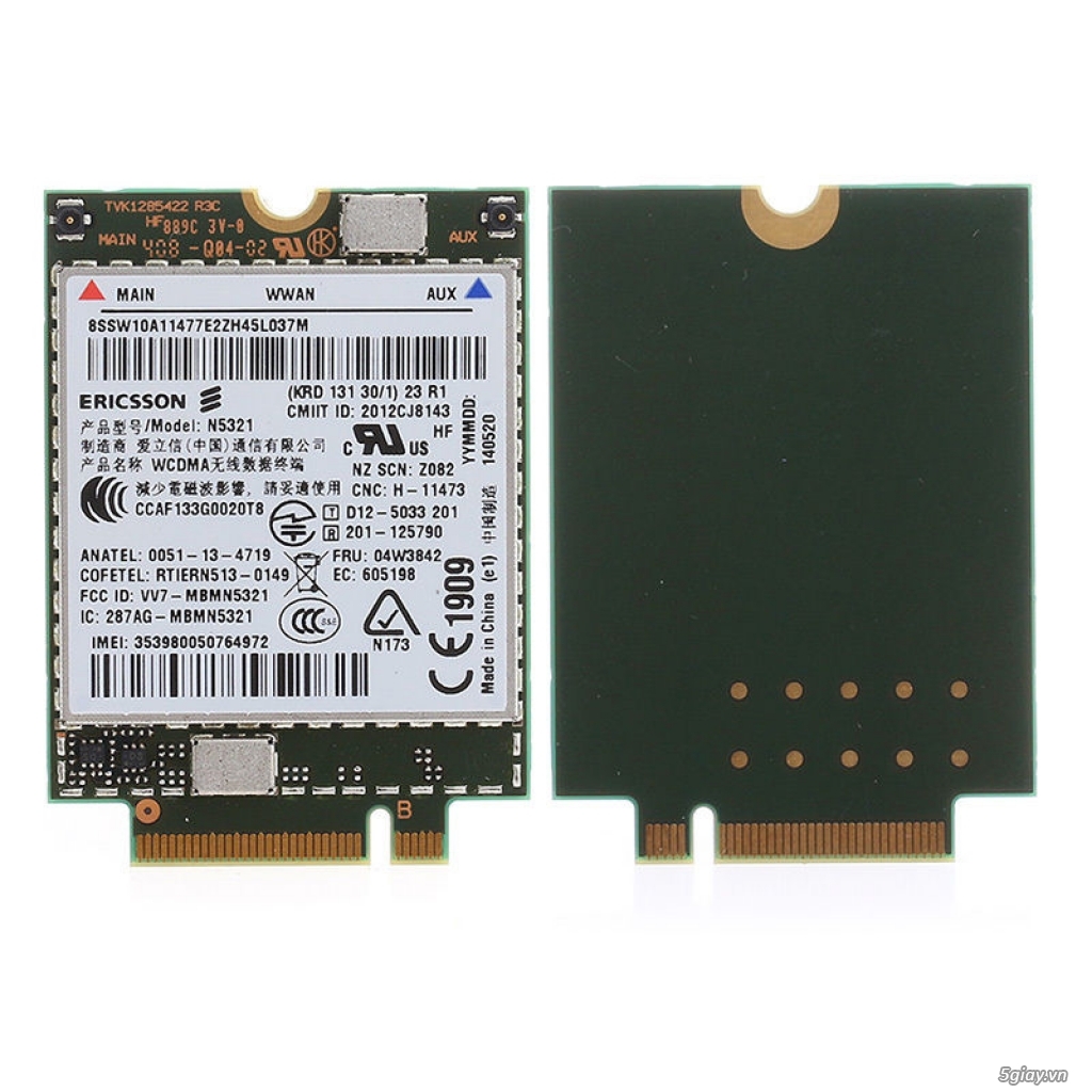 Dư một số card wwan 3g 4G các dòng bussiness Thinkpad, HP, Dell | 5giay