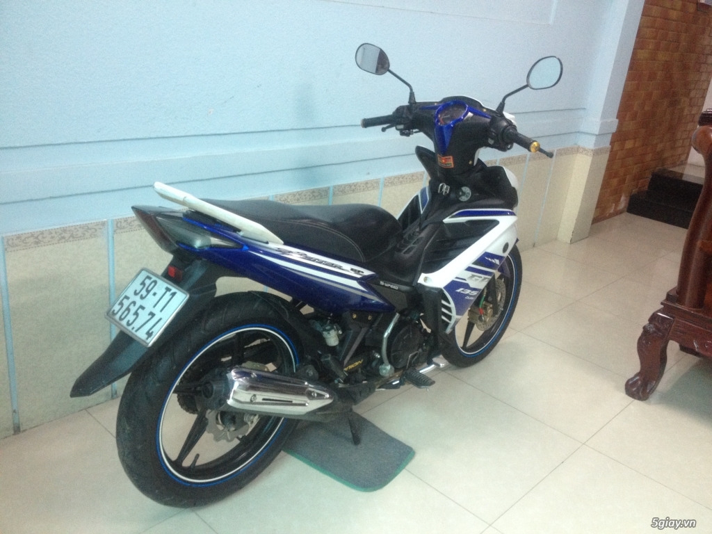 Exciter 135,đời 2014 màu trắng-xanh,xe ngay chủ,bstp-hcm:29,8tr (t/l ...