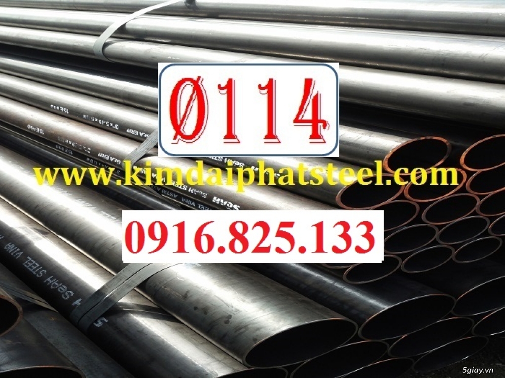 Thép ống đúc phi 114, 114x3.5, 114x4, ống đen 114x5 | 5giay