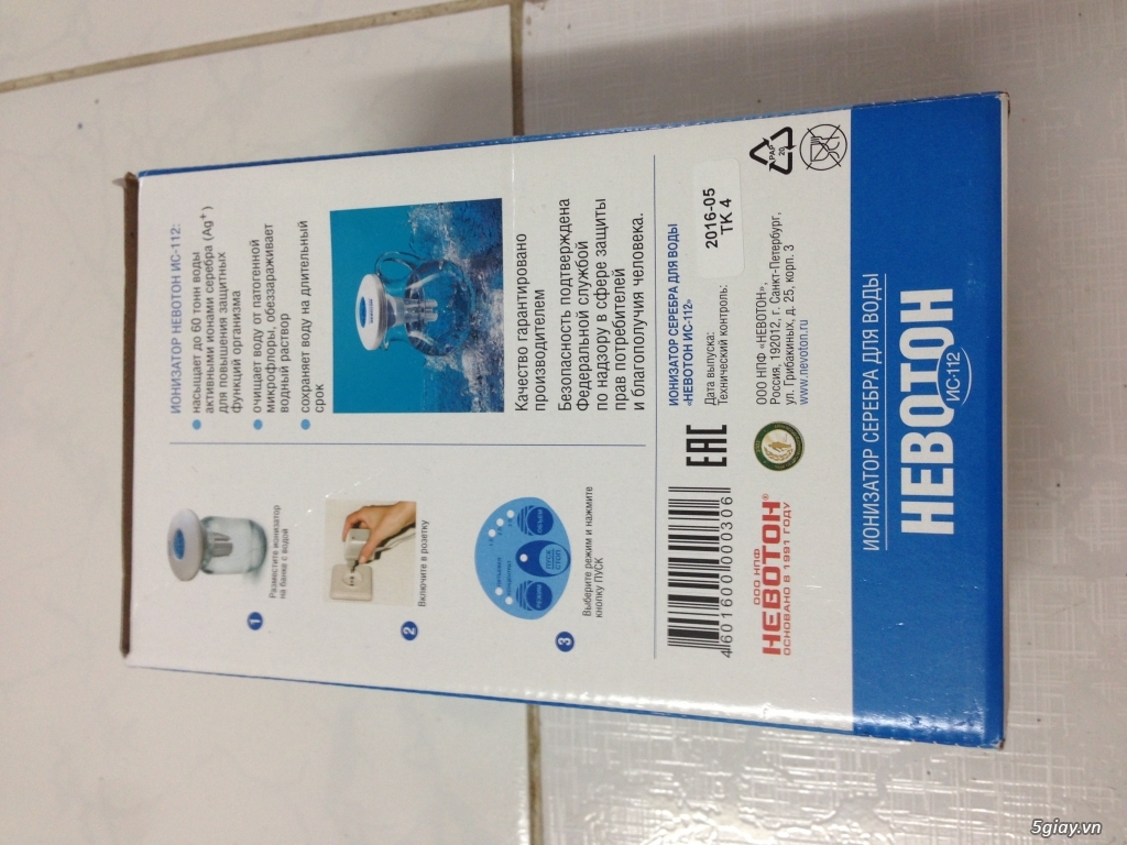 Máy lọc nước Hebotoh tạo ion bạc bổ sung khoáng chất tiêu chuẩn EU | 5giay