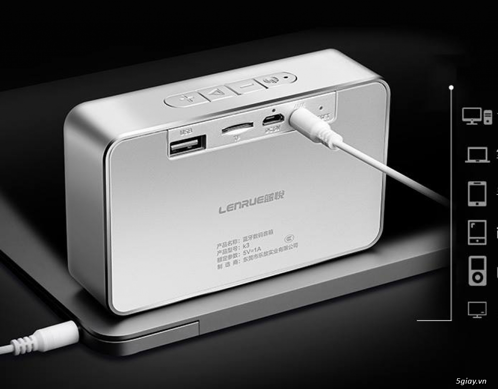 Loa bluetooth LENRUE K3 | 5giay