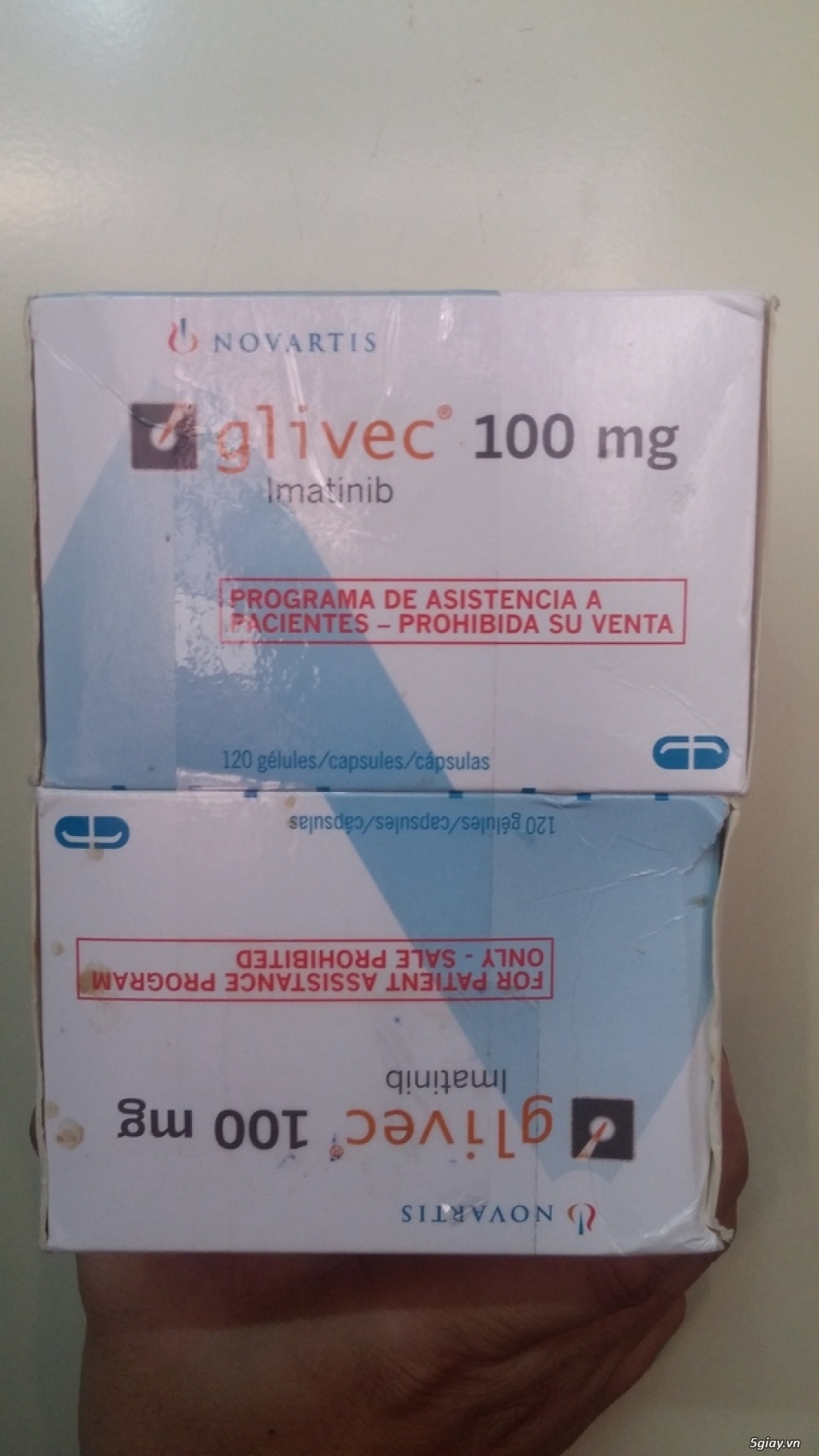 Thuốc Glivec 100mg điều trị ung thư bạch cầu, dạ dày và ung thư ruột ...