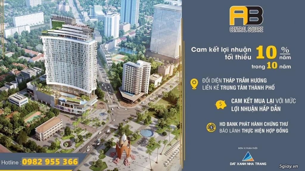 AB Central Square Nha Trang - Dự án vàng, ngập tràn cơ hội | 5giay