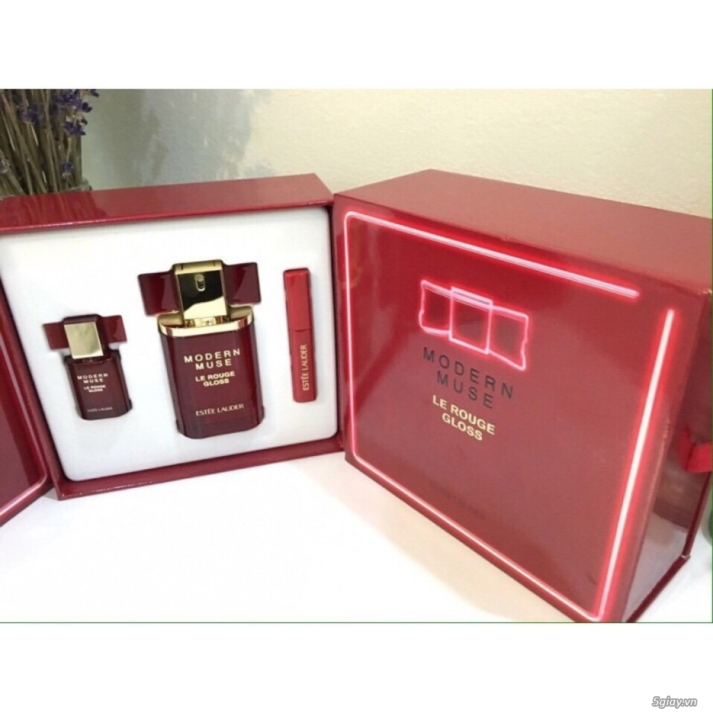 Set nước hoa Estee Lauder Modern Muse Le Rouge Gloss | 5giay