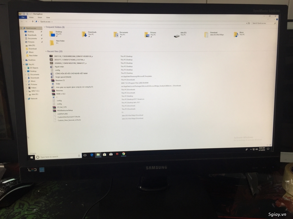 MÀN HÌNH SAMSUNG LED 24 S24B240 đã qua sử dụng nhưng như mới, bảo hành ...