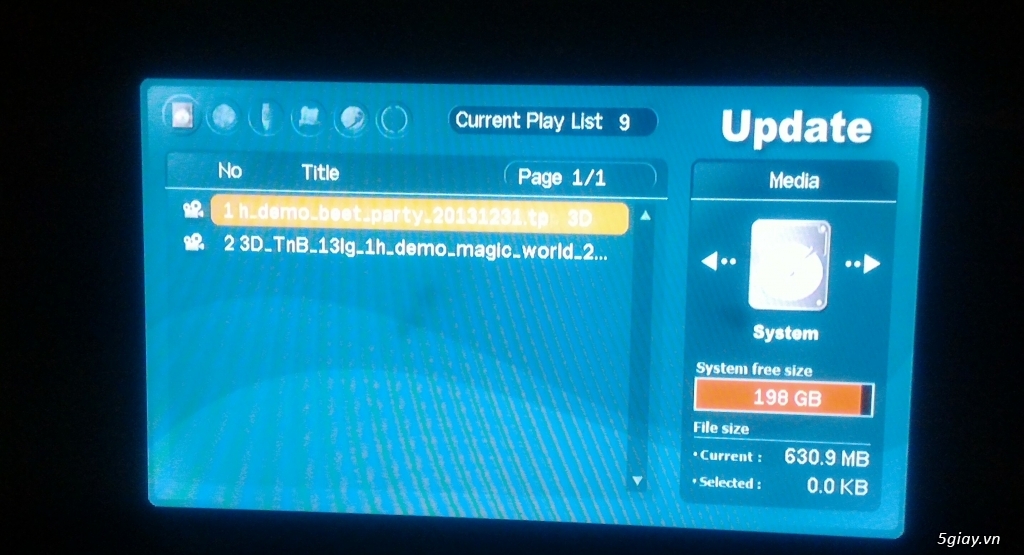 đầu 3D Media Player T4 HD Stream Generator LG Full Hd. | 5giay