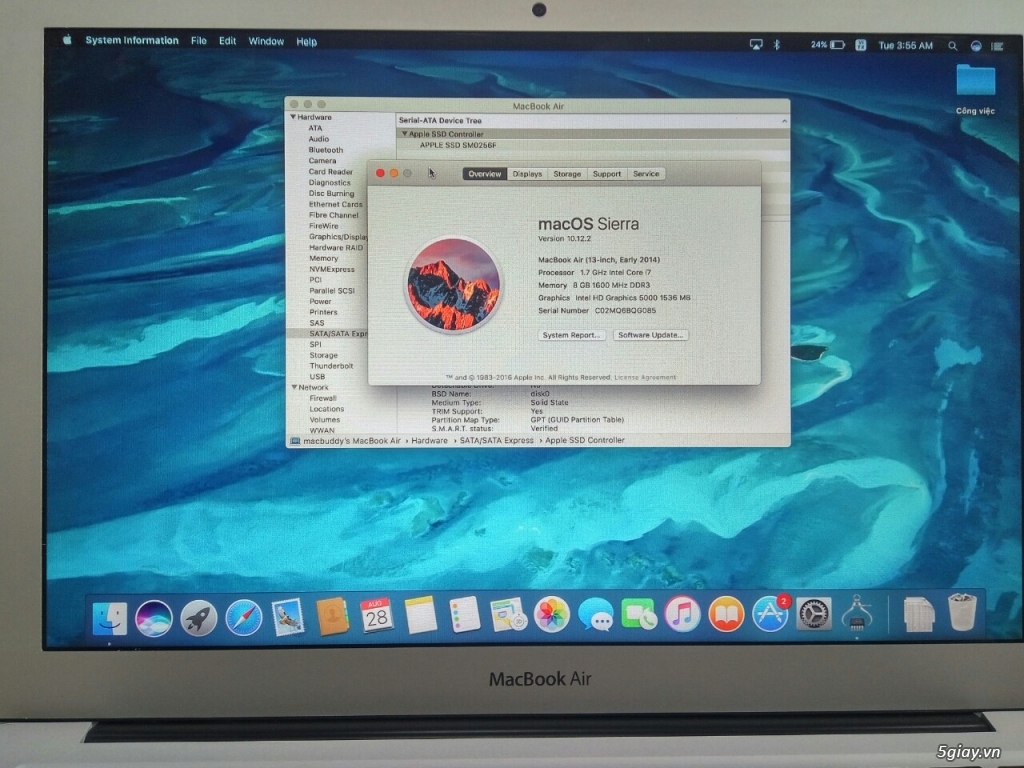 Macbook Air A1466 (13-inch Early 2014) | 5giay