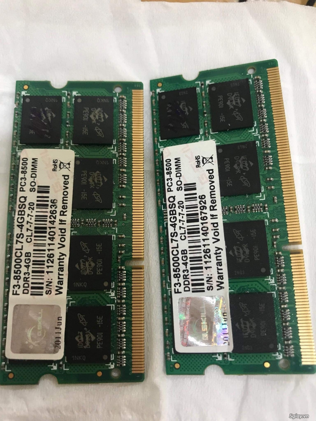 kit ddr2 4g bus 1066 cho macbook pro | 5giay