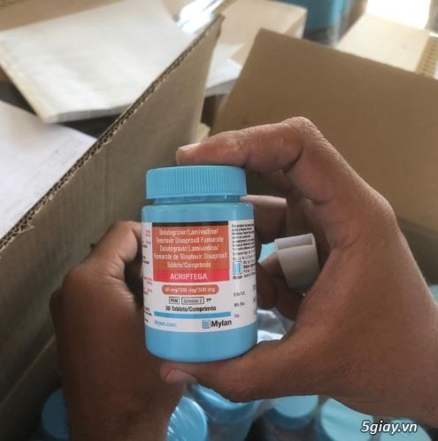 Thuốc Acriptega mylan Arv 3 trong 1 Pep 3 thành phần điều trị Hiv | 5giay