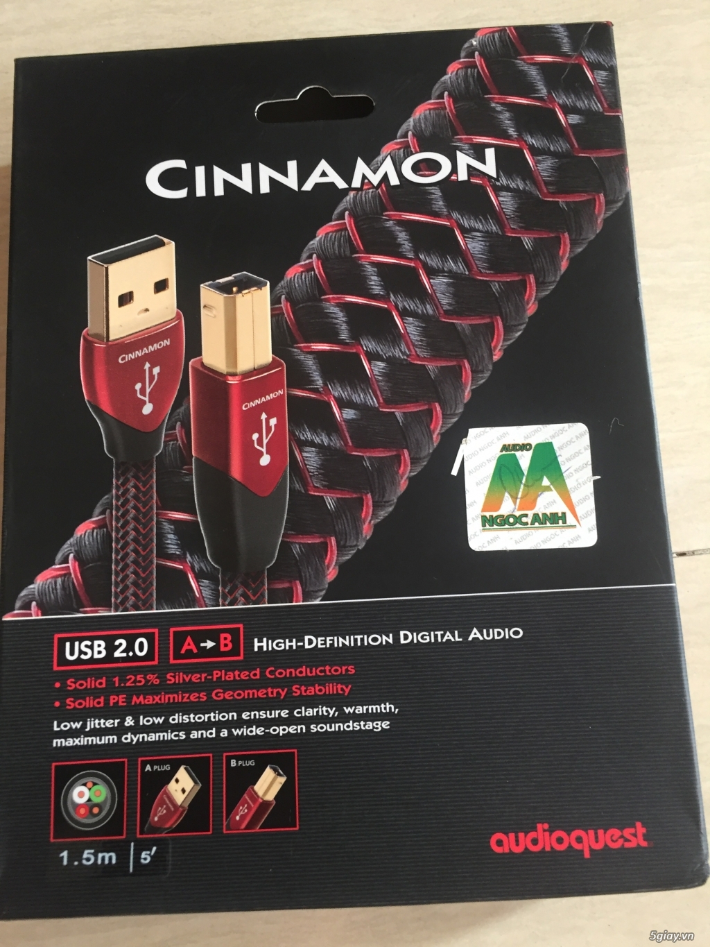 HCM- Cần bán dây usb audioquest cinnamon A-B | VNAV - Mạng Nghe nhìn Việt nam