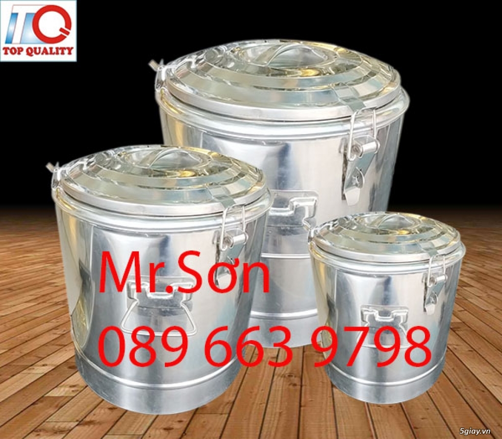 Bán thùng inox có nắp - thùng inox cách nhiệt đựng nước tại Đà Nẵng | 5giay