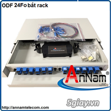 Hộp quang ODF 12 Core, Rack Module 19 inch, Hộp phối quang ODF AMP 24FO ...