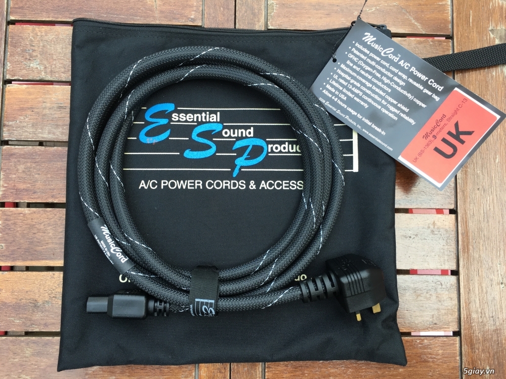 Bán dây cáp nguồn high-end audio ESP - Power Cord | 5giay