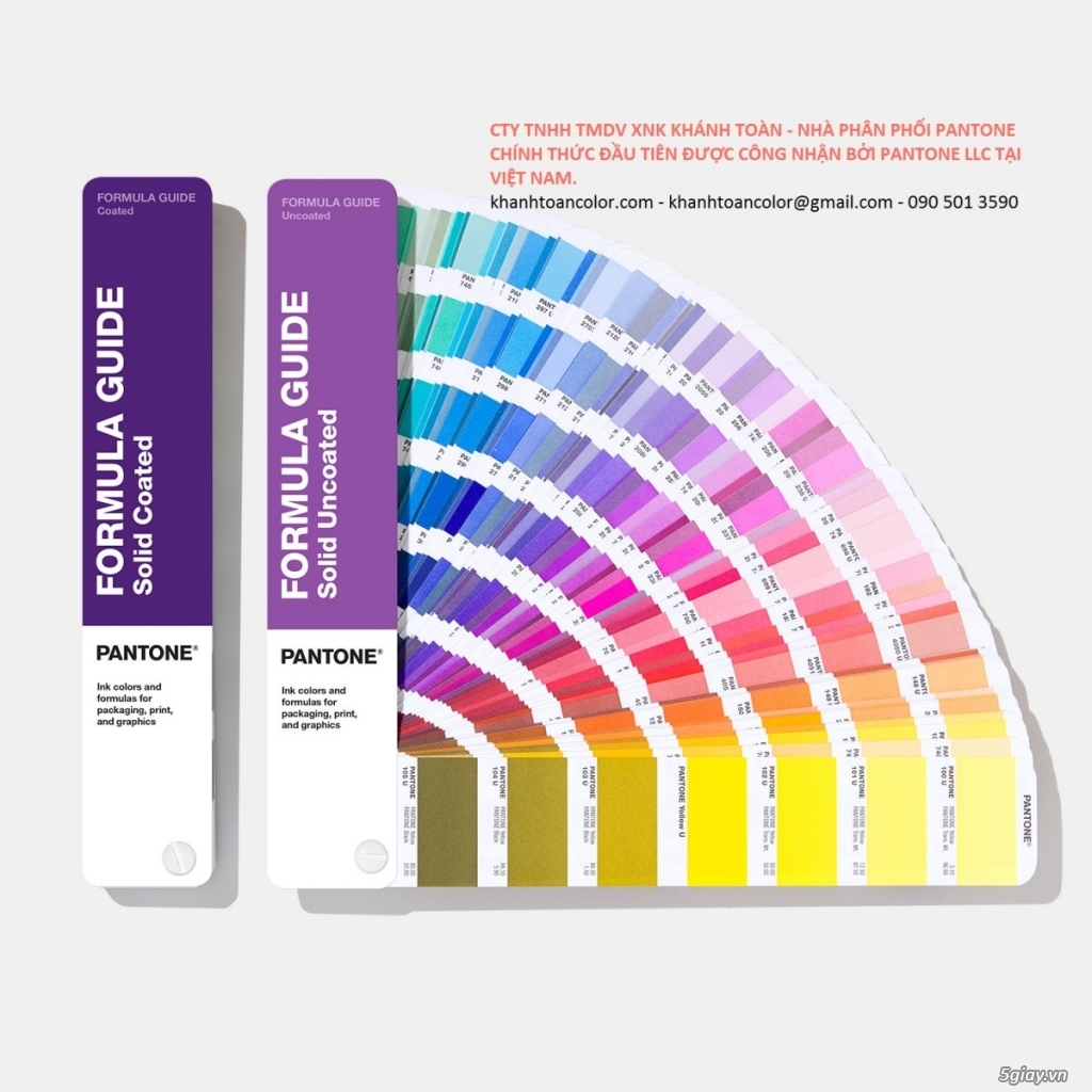 đại lý bảng màu pantone, dic, ral đủ loại, hàng chính hãng | 5giay
