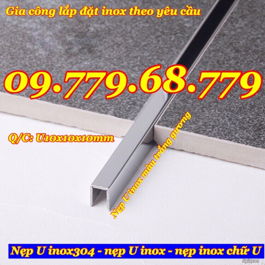 Nẹp Chữ U Inox 304, Nẹp trang trí, Nẹp U inox 304. | 5giay