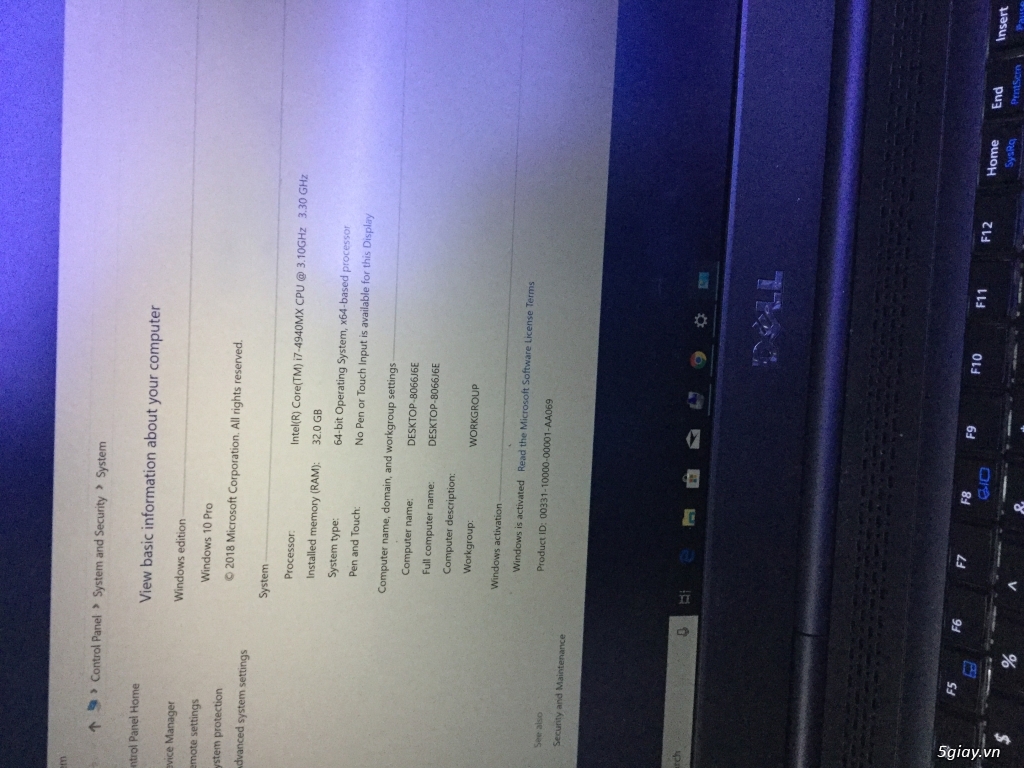Dell m4800 i7 4940xm k2100 4k ips | 5giay