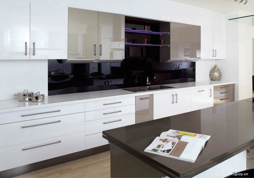 tu bep hien dai acrylic | 5giay