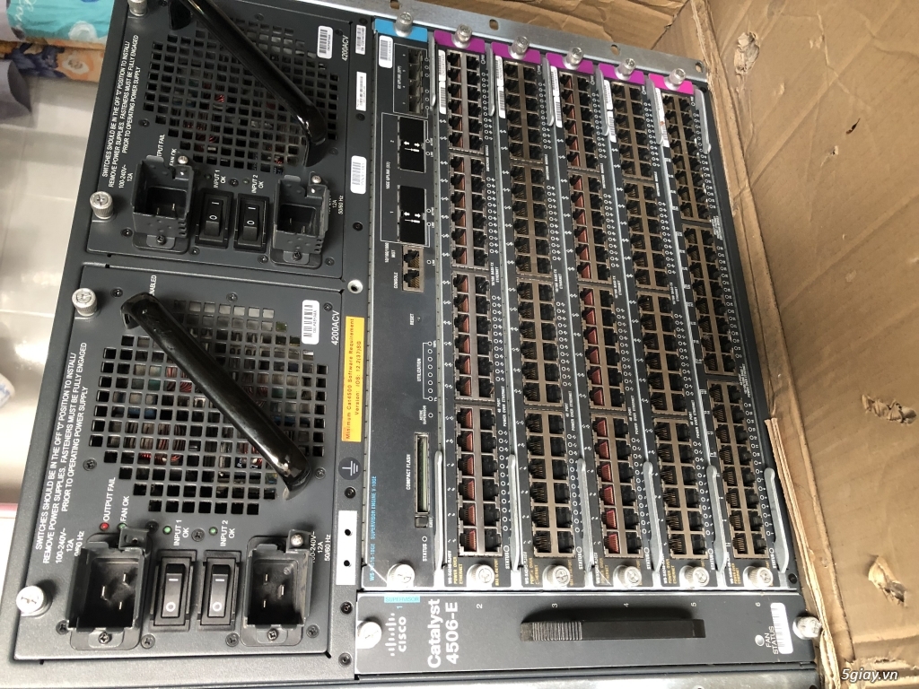 Thanh lý WS-C4506-E Cisco Catalyst 4506-E Switch Chassis with PoE | 5giay