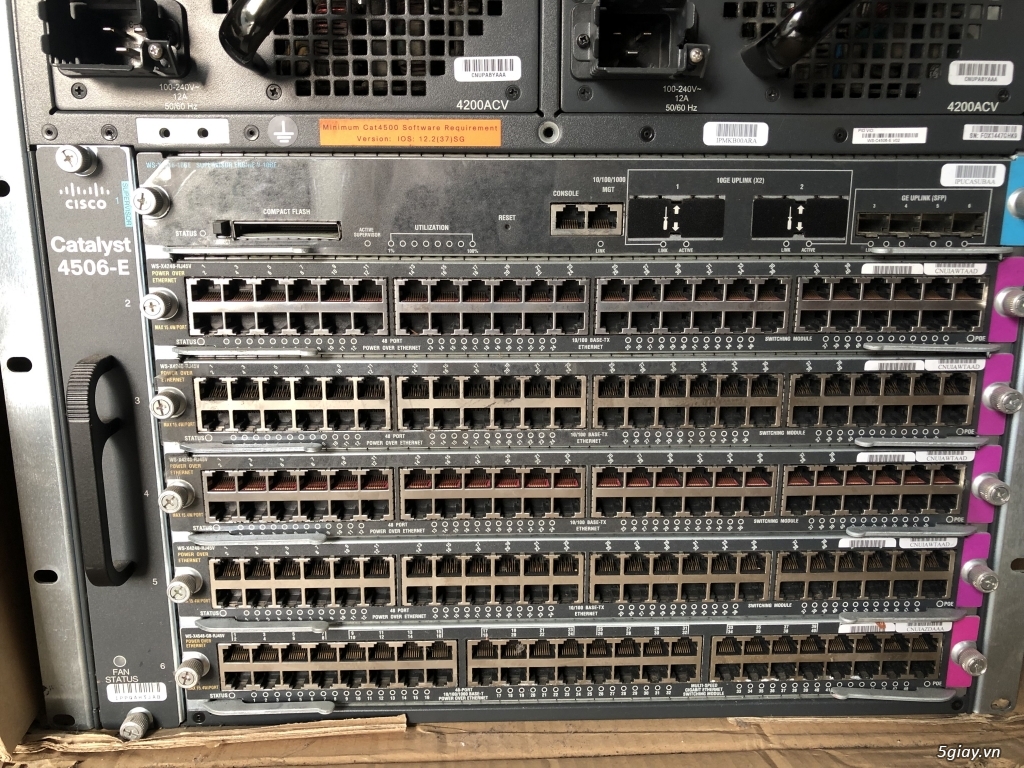 Thanh lý WS-C4506-E Cisco Catalyst 4506-E Switch Chassis with PoE | 5giay