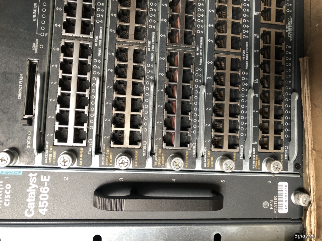 Thanh lý WS-C4506-E Cisco Catalyst 4506-E Switch Chassis with PoE | 5giay