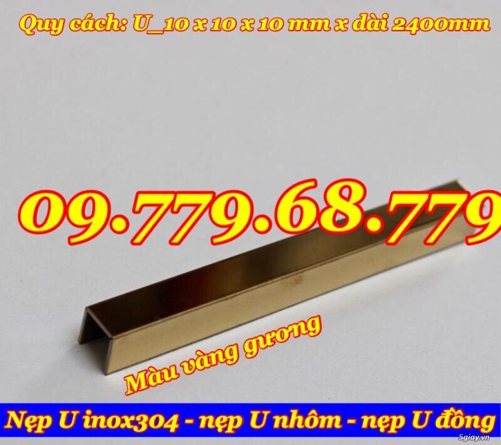 Nẹp Chữ U Inox 304, Nẹp trang trí, Nẹp U inox 304. | 5giay