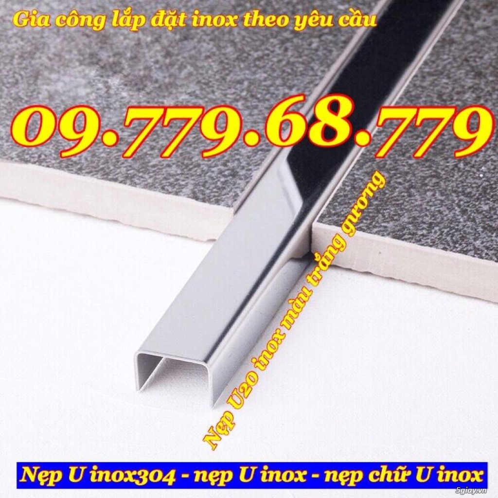 Nẹp Chữ U Inox 304, Nẹp trang trí, Nẹp U inox 304. | 5giay