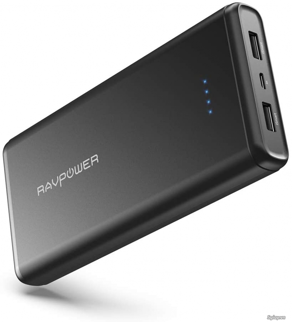 Pin sạc dự phòng Ravpower 20.000mAh thương hiệu của Mỹ | 5giay