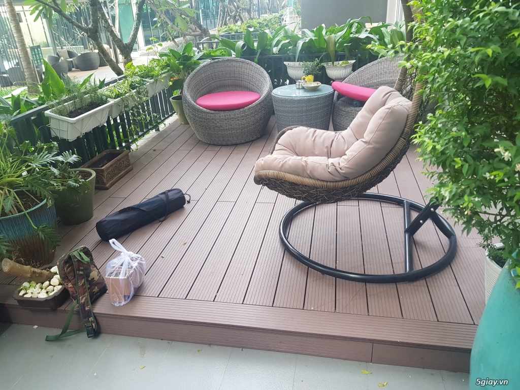 Sàn gỗ nhựa chuyên dùng cho ngoài trời Hwood | 5giay