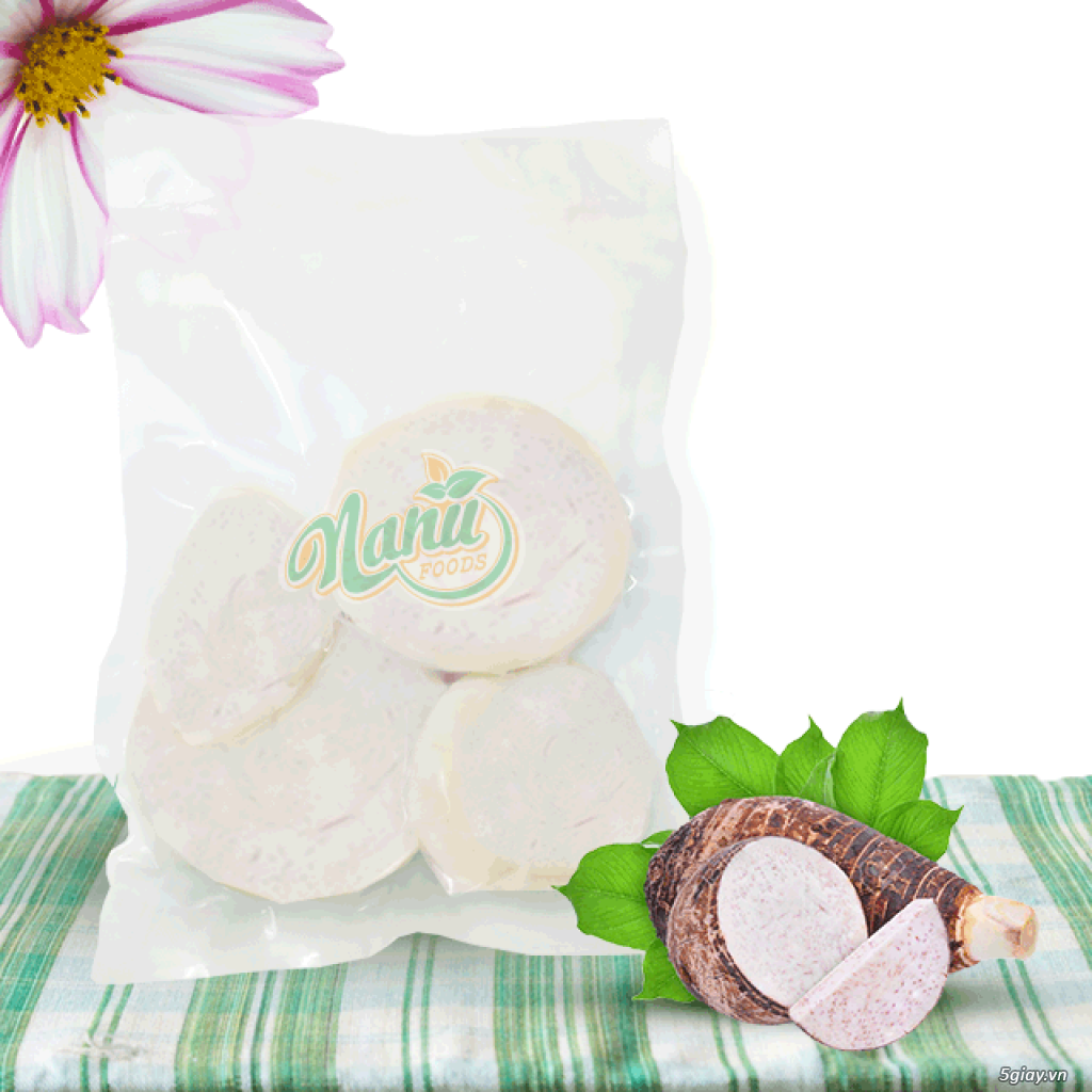 Khoai môn cấp đông/ Frozen root taro sliced/ strips | 5giay