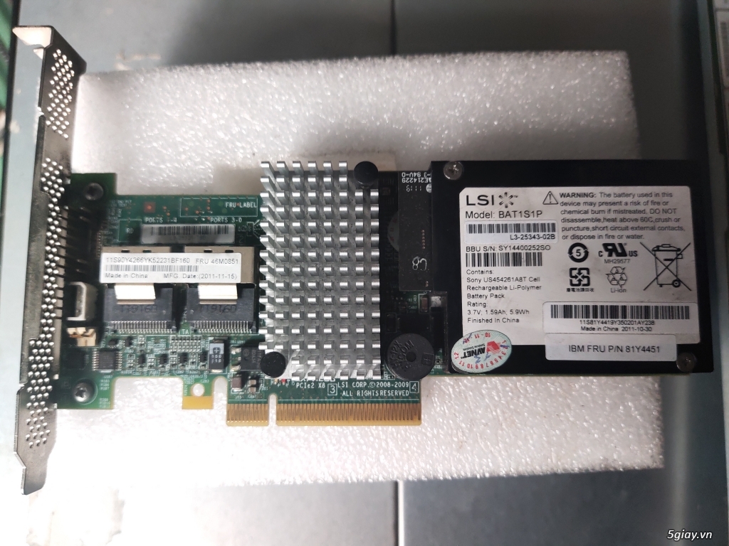 IBM Serveraid M5015 SAS/SATA Controller | 5giay