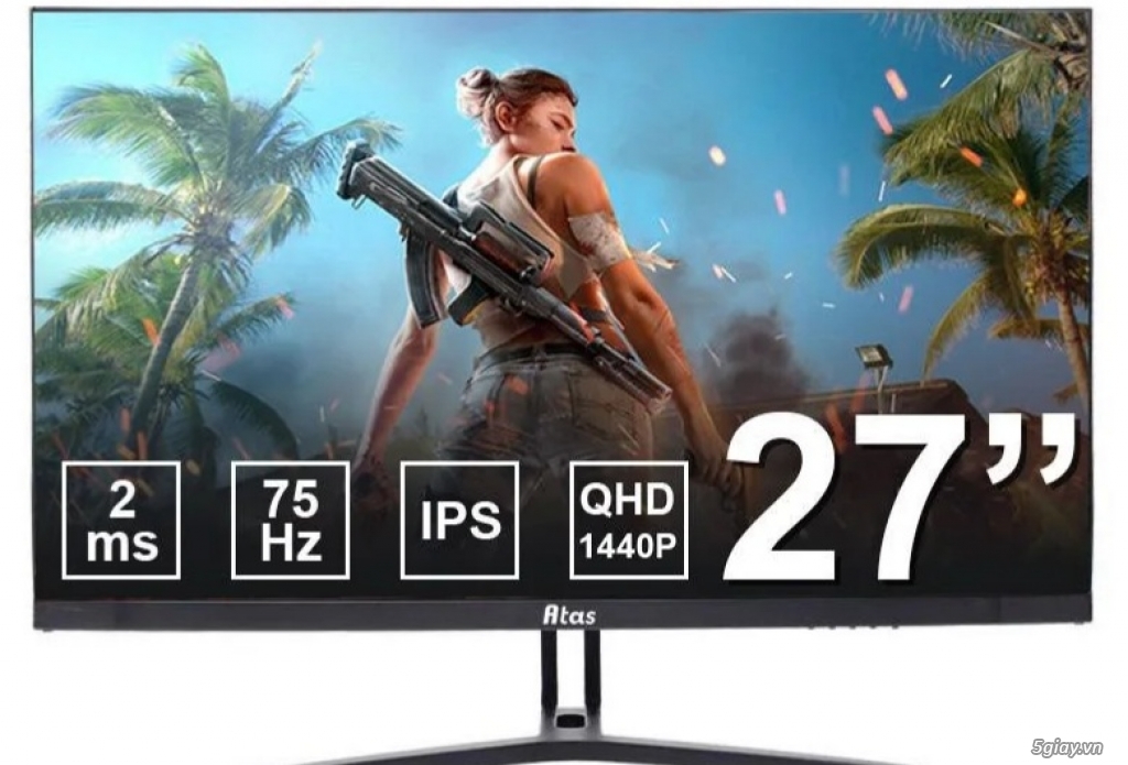 Màn Hình Máy Tính Gaming Atas 27 Inch - Độ Phân Giải 2K - Tấm nền IPS ...