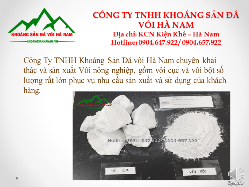 Cần bán: Đá vôi, Bột đá, Đá hạt, Vôi nung giá rẻ | 5giay