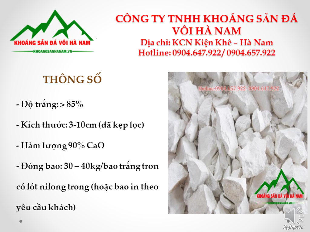 Cần bán: Đá vôi, Bột đá, Đá hạt, Vôi nung giá rẻ | 5giay