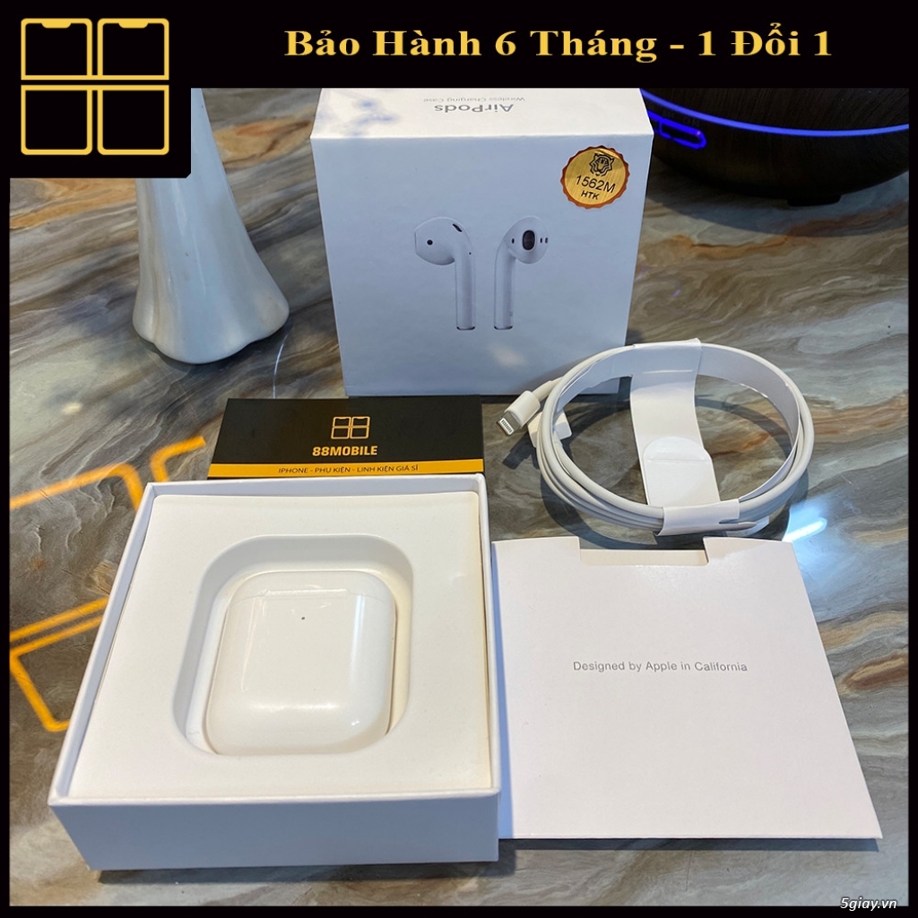 AIRPODS 2 REP 1:1 CHÍP LOUDA 1562M BẢN HỔ VẰN CAO CẤP NHẤT | 5giay