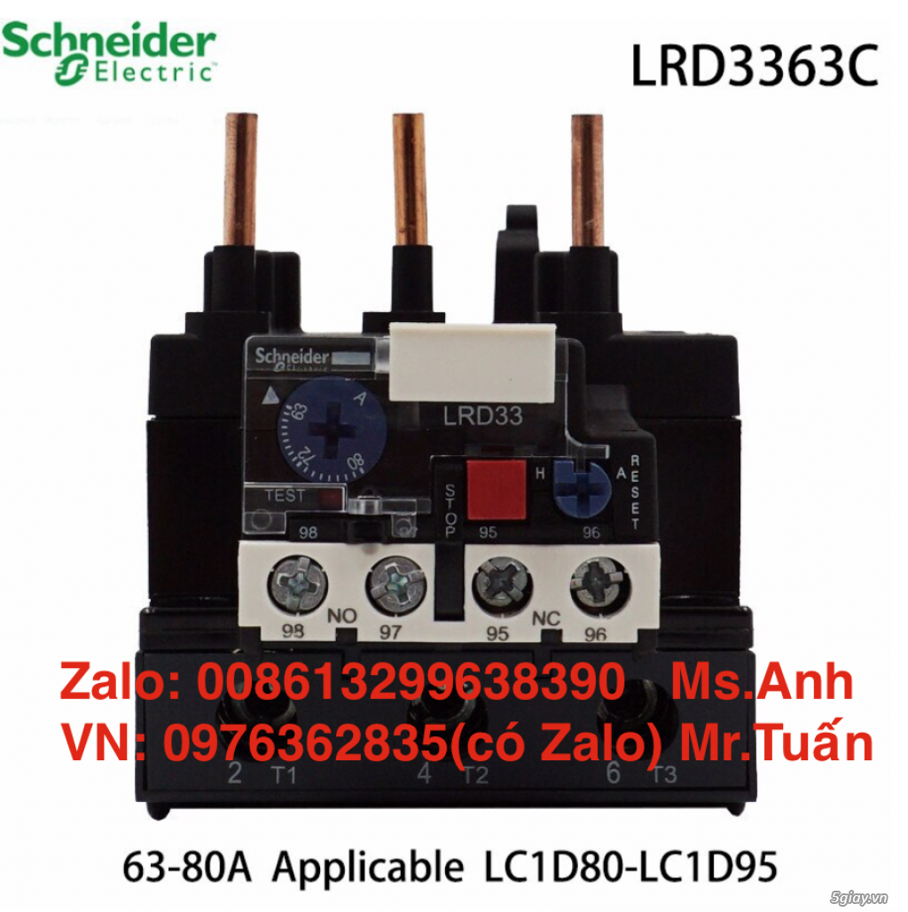 Cung cấp Rơ le quá tải nhiệt Schneider LRD3363C LRD3322C LRD3353C LRD3 ...